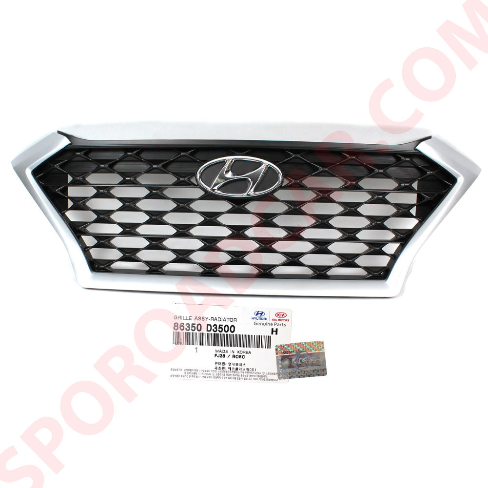 Front Bumper Radiator Grille W/O Camera Hole Hyundai Tucson 86350D3500 ...